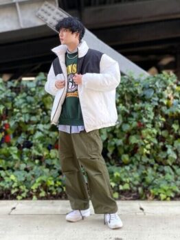 ダウン(白)のコーデ！メンズに人気の白のダウンジャケットを紹介！